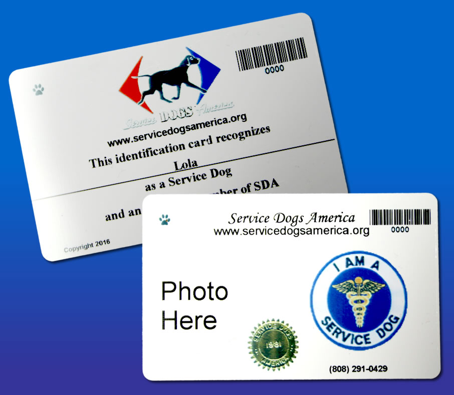 Service Dog Wallet Card - Service Dogs Canada